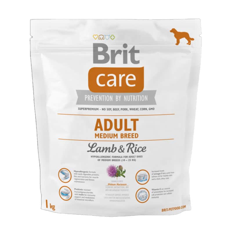 Brit Care Dog Adult Medium Breed Lamb Hypoallergenic 1 kg