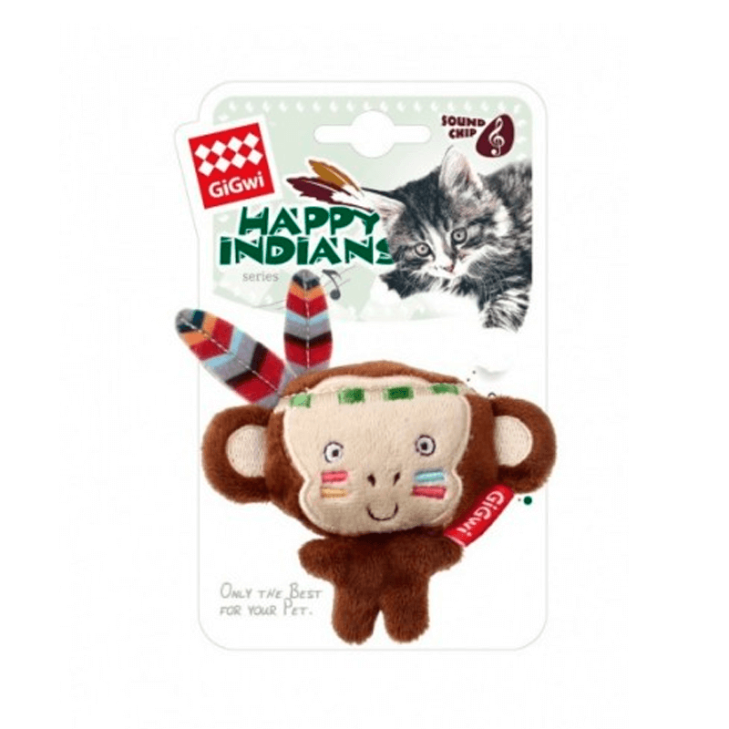 GiGwi Happy Indians Mono — TusMascotas.cl Juguete para Gatos