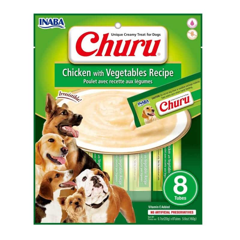 Churu Pollo con Vegetales - 8und — TusMascotas.cl Snack Húmedo
