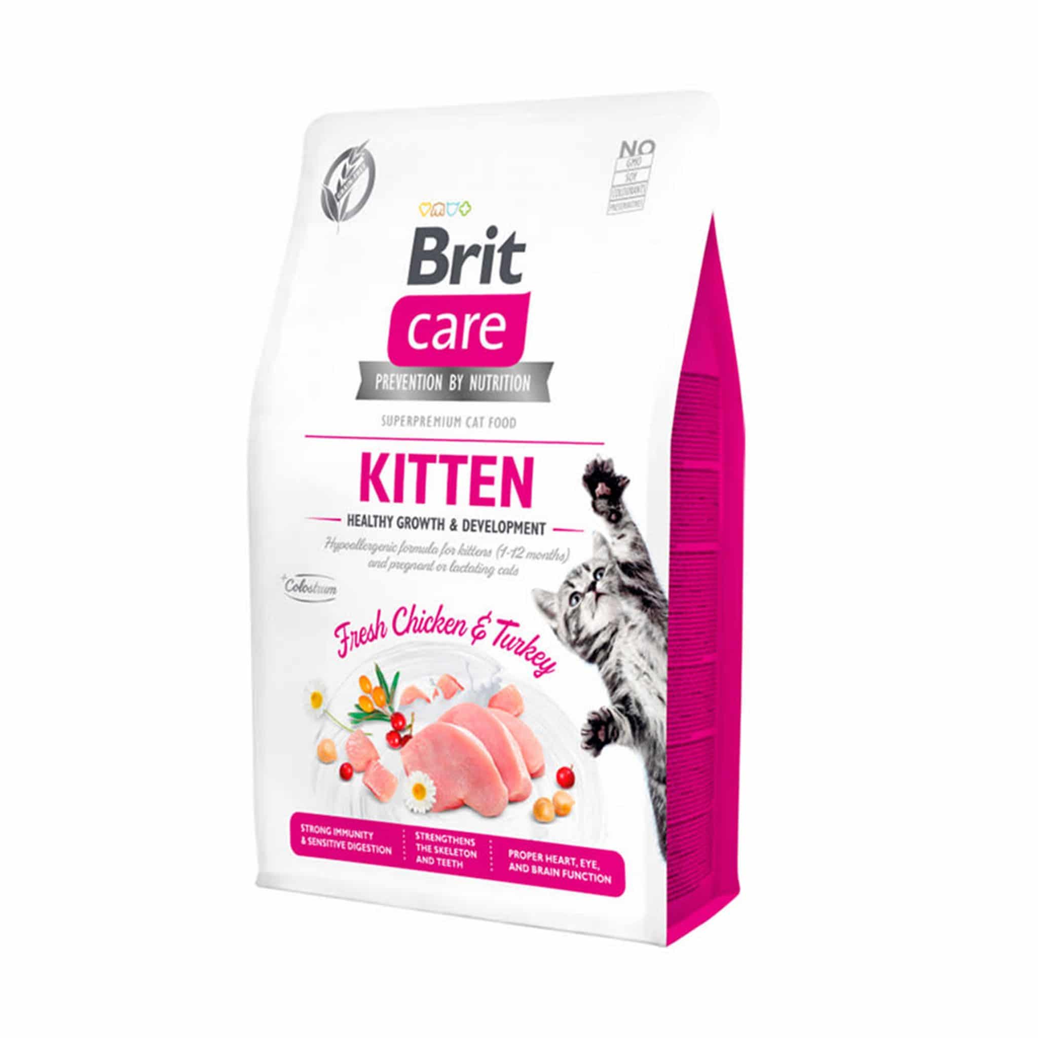 Brit Care Cat Kitten sabor Chicken&Turkey - Grain Free - 7 kg ...
