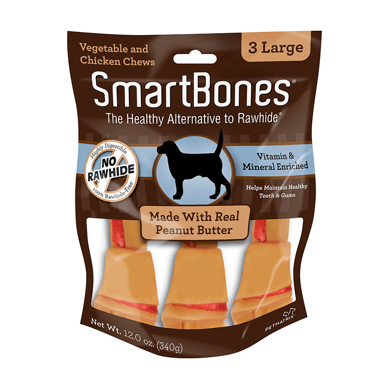 SmartBones 3 unid Peanut Butter — TusMascotas.cl