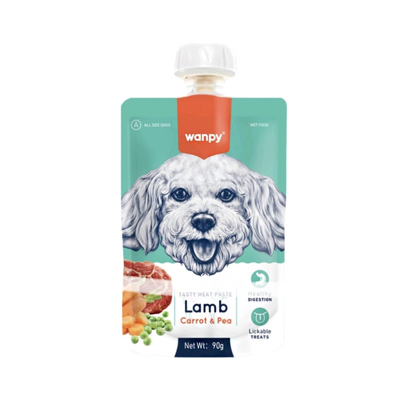 Wanpy Tasty Meat Paste Dog Lamb, Carrot y Pea - 90gr — TusMascotas.cl